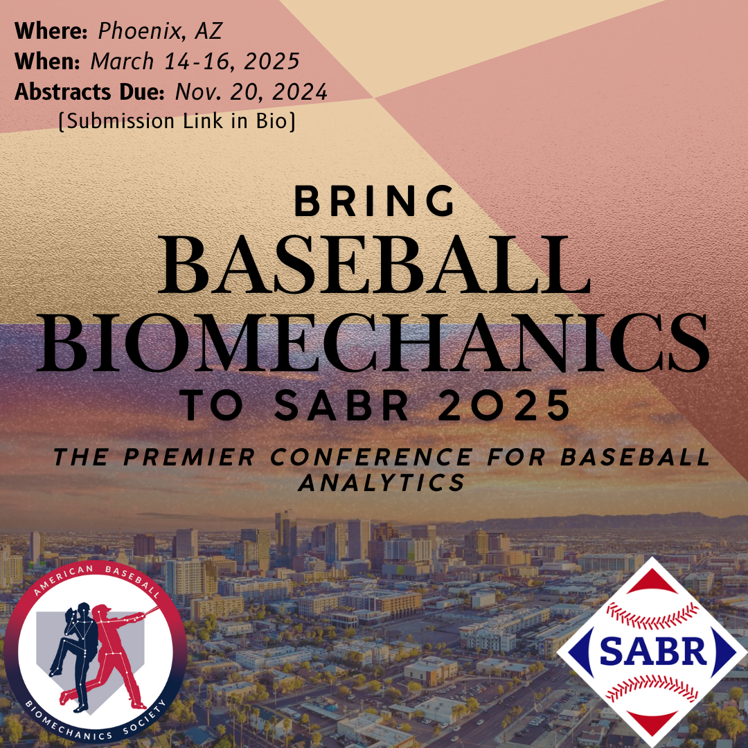 ABBS Members SABR 2025 DISCOUNT CODE - American Baseball Biomechanics ...